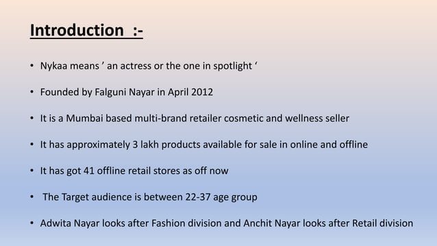 Presentation on Nykaa.pptx | Business | Business and Finance