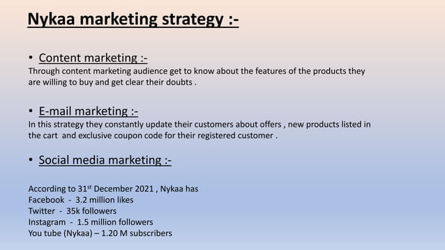 Presentation on Nykaa.pptx | Business | Business and Finance