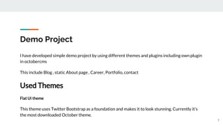 Presentation on octobercms | PPT