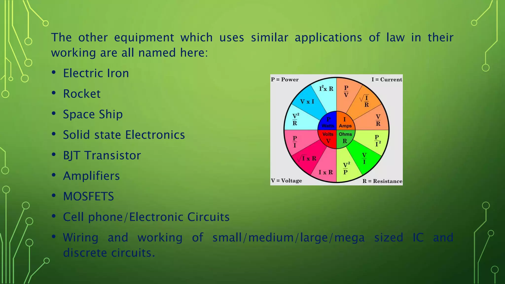 Presentation on Ohm's Law | PPTX