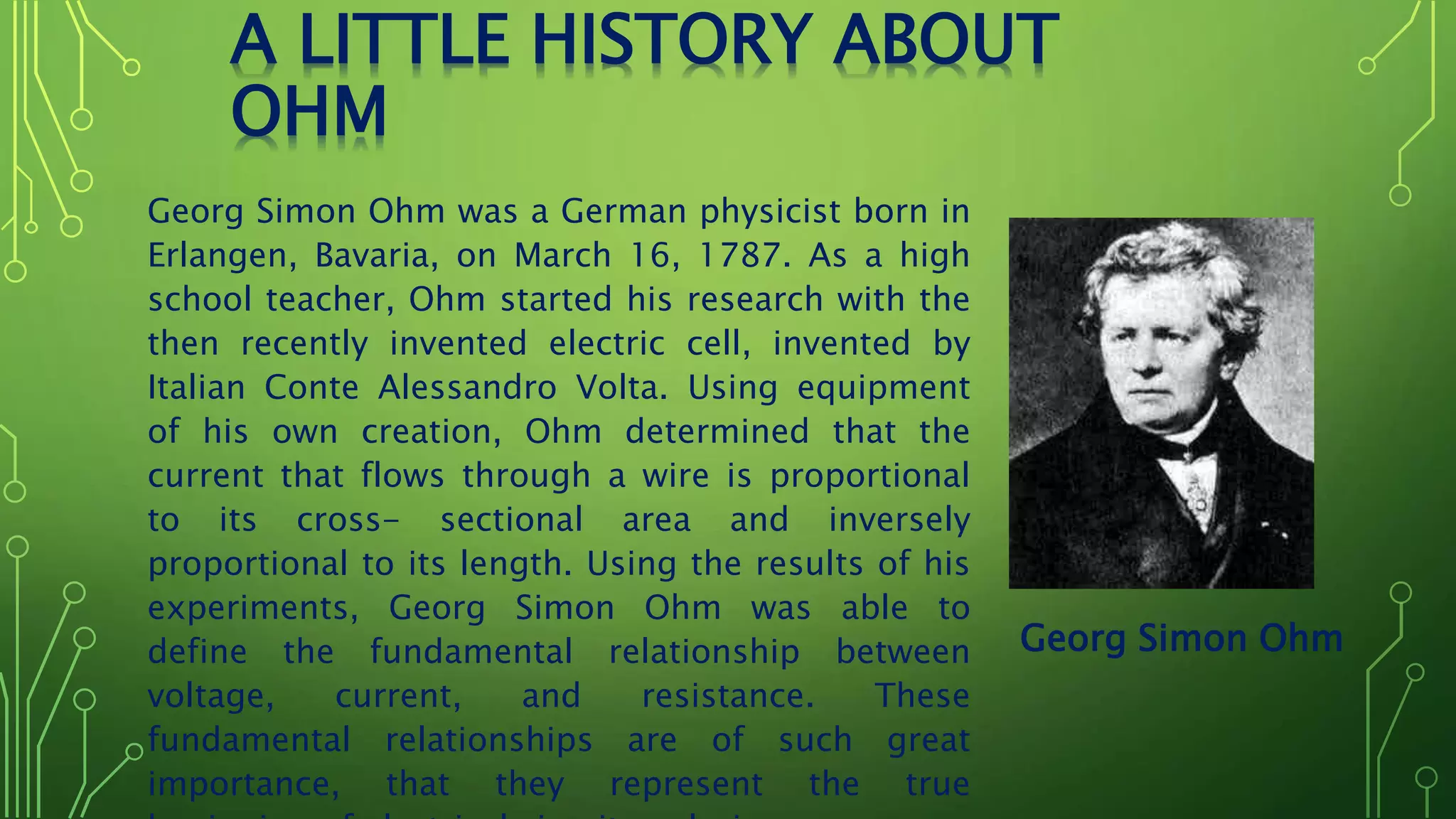 Presentation on Ohm's Law | PPTX