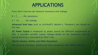 Presentation on Ohm's Law | PPTX