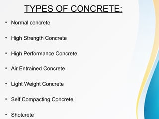 HIGH STRENGTH CONCRETE PPT | PPT