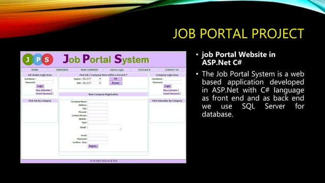 Online Job Portal Presentation | PPTX | Resume Writing and Advice | Job ...