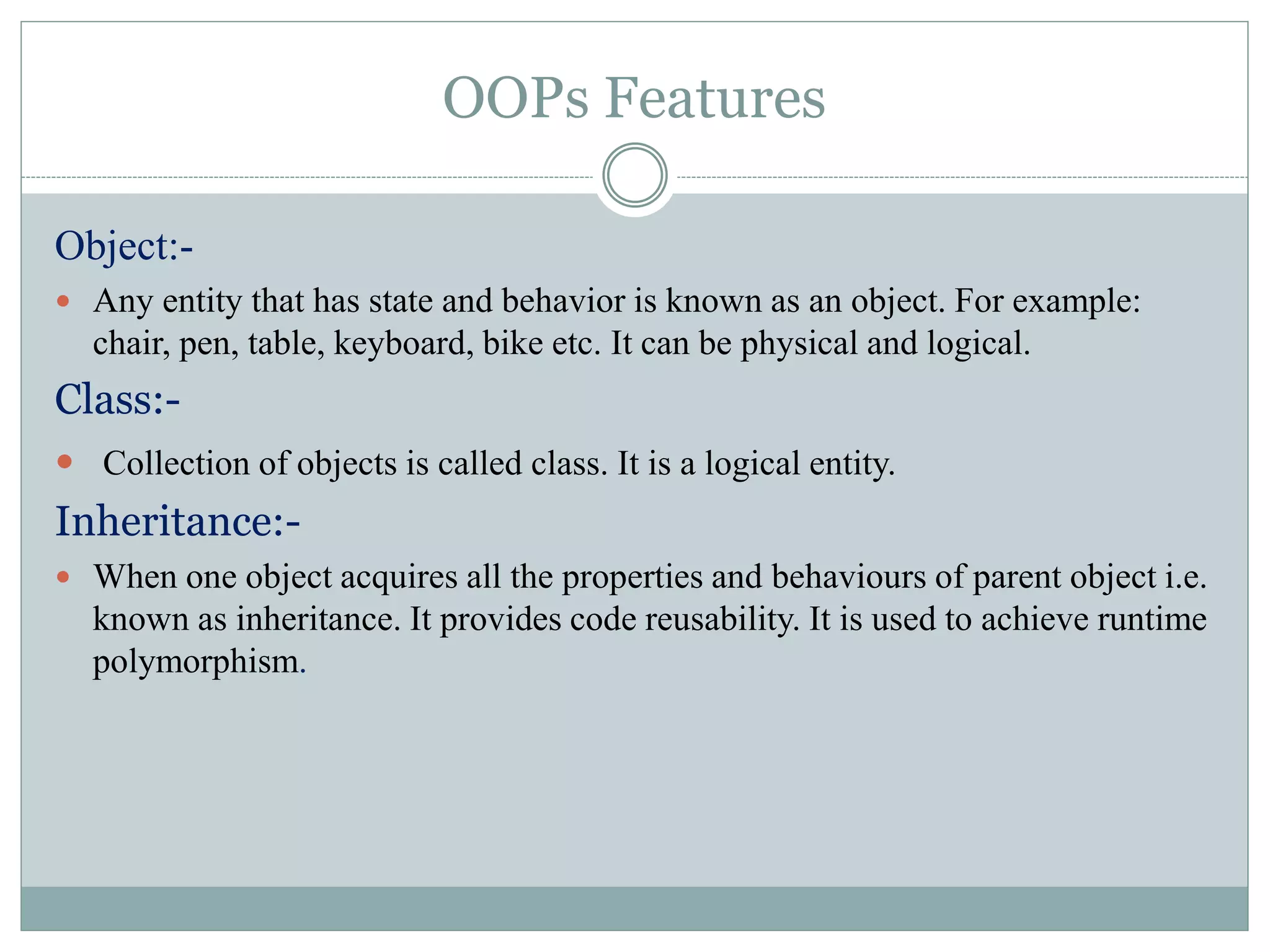 Presentation on oo ps 2 | PPT