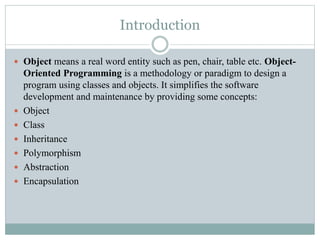 Presentation on oo ps 2 | PPT