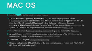 Presentation on operating systems (os) | PPT