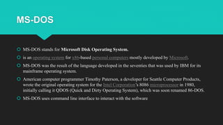 Presentation on operating systems (os) | PPT