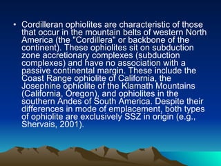 Presentation On Ophiolites | PPT