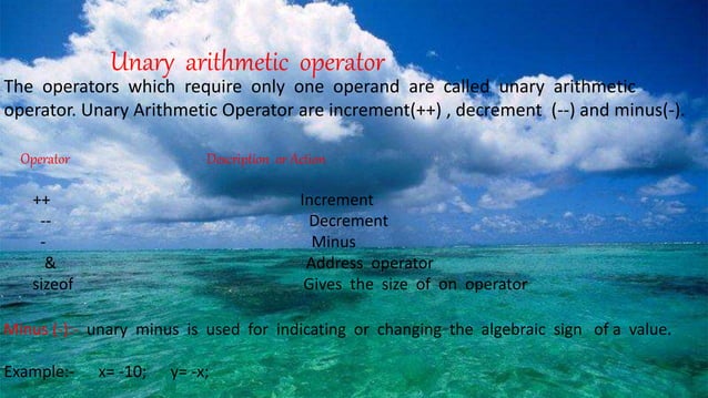 Opreator In "C" | PPTX | Programming Languages | Computing