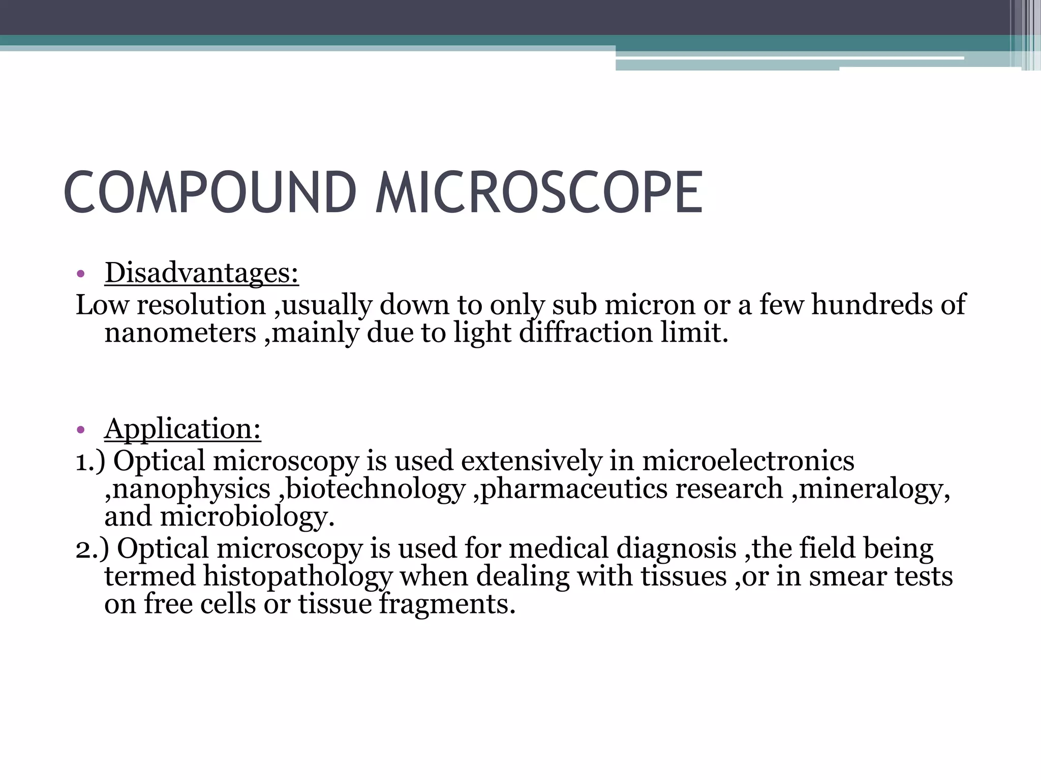 Presentationon optical and electron microscopy by deepak kumar | PPTX