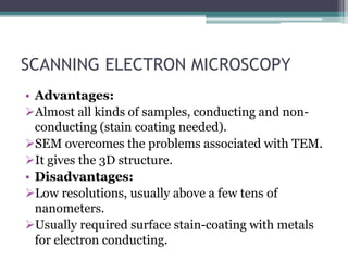 Presentationon optical and electron microscopy by deepak kumar | PPTX