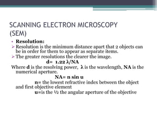 Presentationon optical and electron microscopy by deepak kumar | PPTX