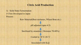 Presentation on orgainc acid production | PPTX