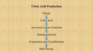 Presentation on orgainc acid production | PPTX