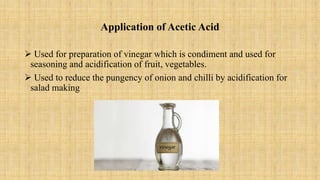 Presentation on orgainc acid production | PPTX