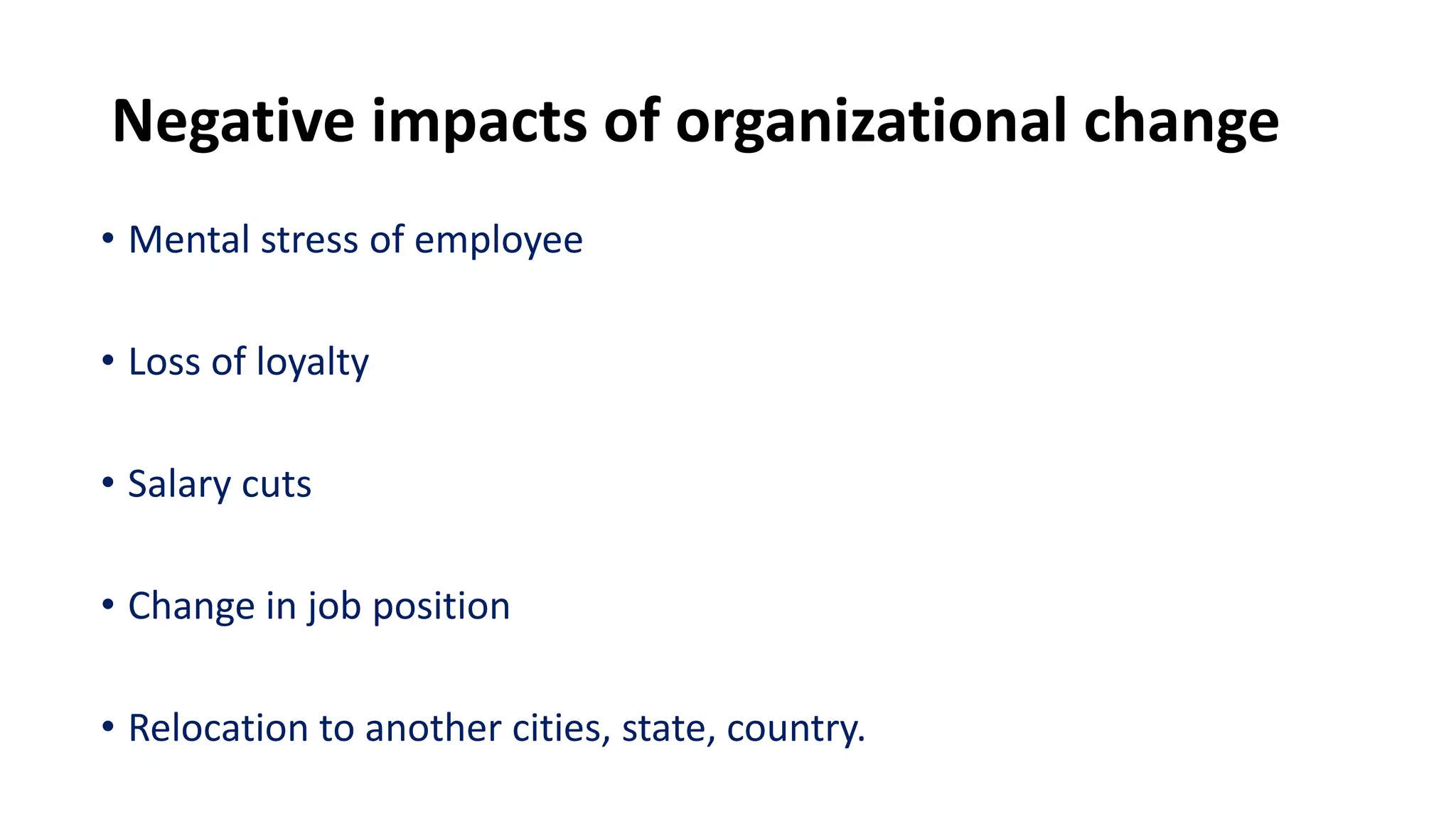 Presentation on organizational change and stress management by arpit ...
