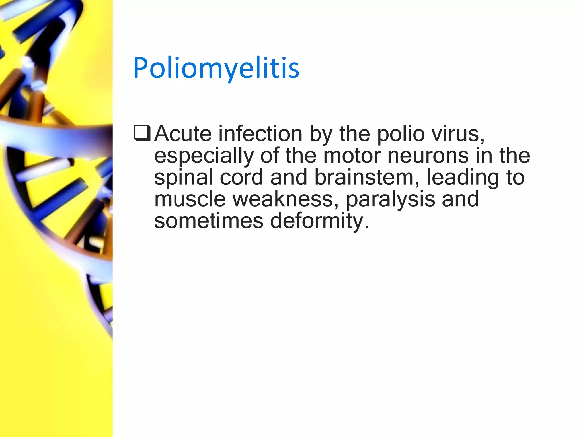 Orthotic Treatment Of Poliomyelitis | PPTX