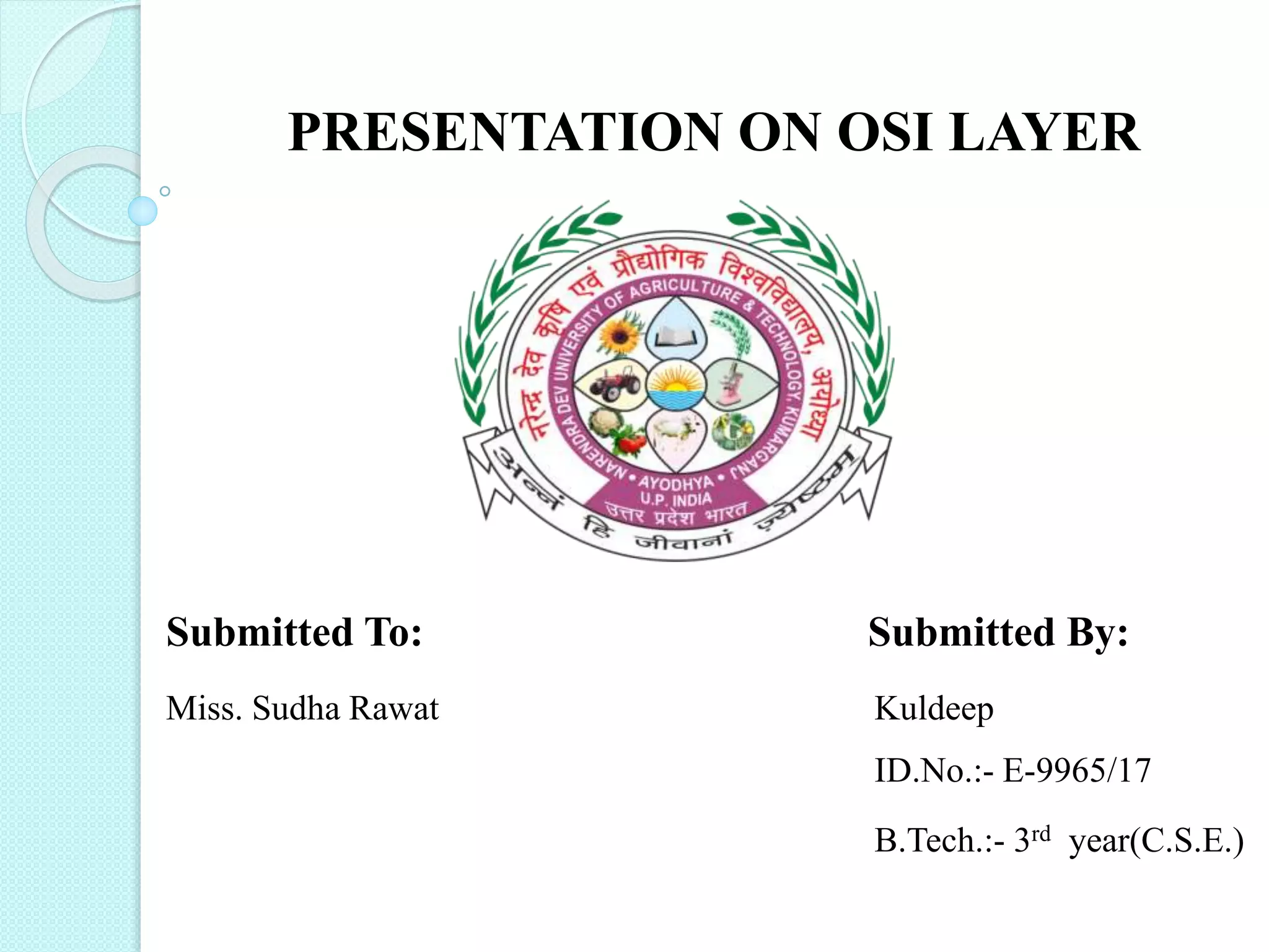 Presentation On Osi Layer Pptx Computer Networking Computing 6936