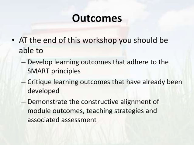 Presentation on writing outcomes | PPTX | Educational Assessment ...