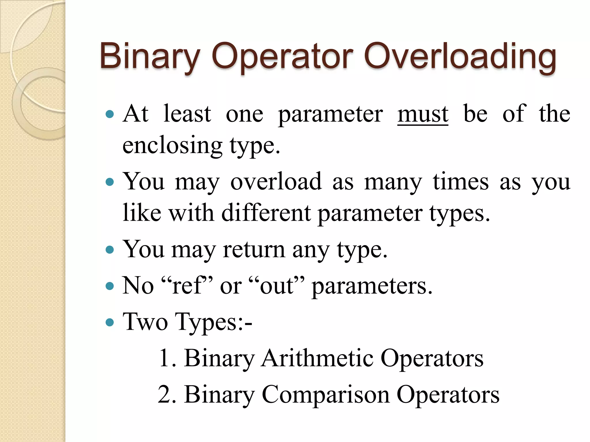 Presentation on overloading | PPT