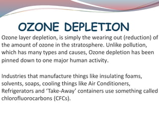 Depletion Of Ozone Layer Ppt