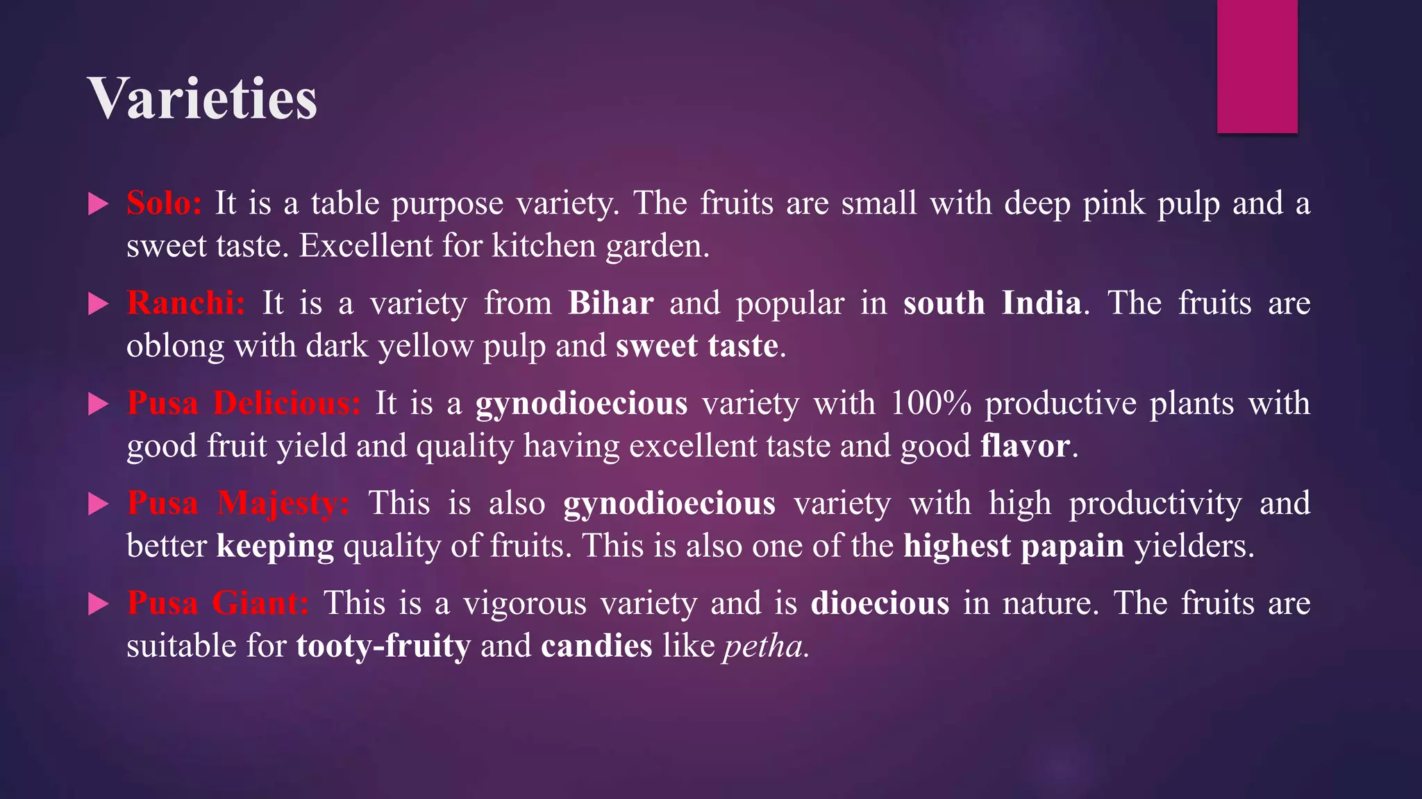 Cultivation Of Papaya | PPTX
