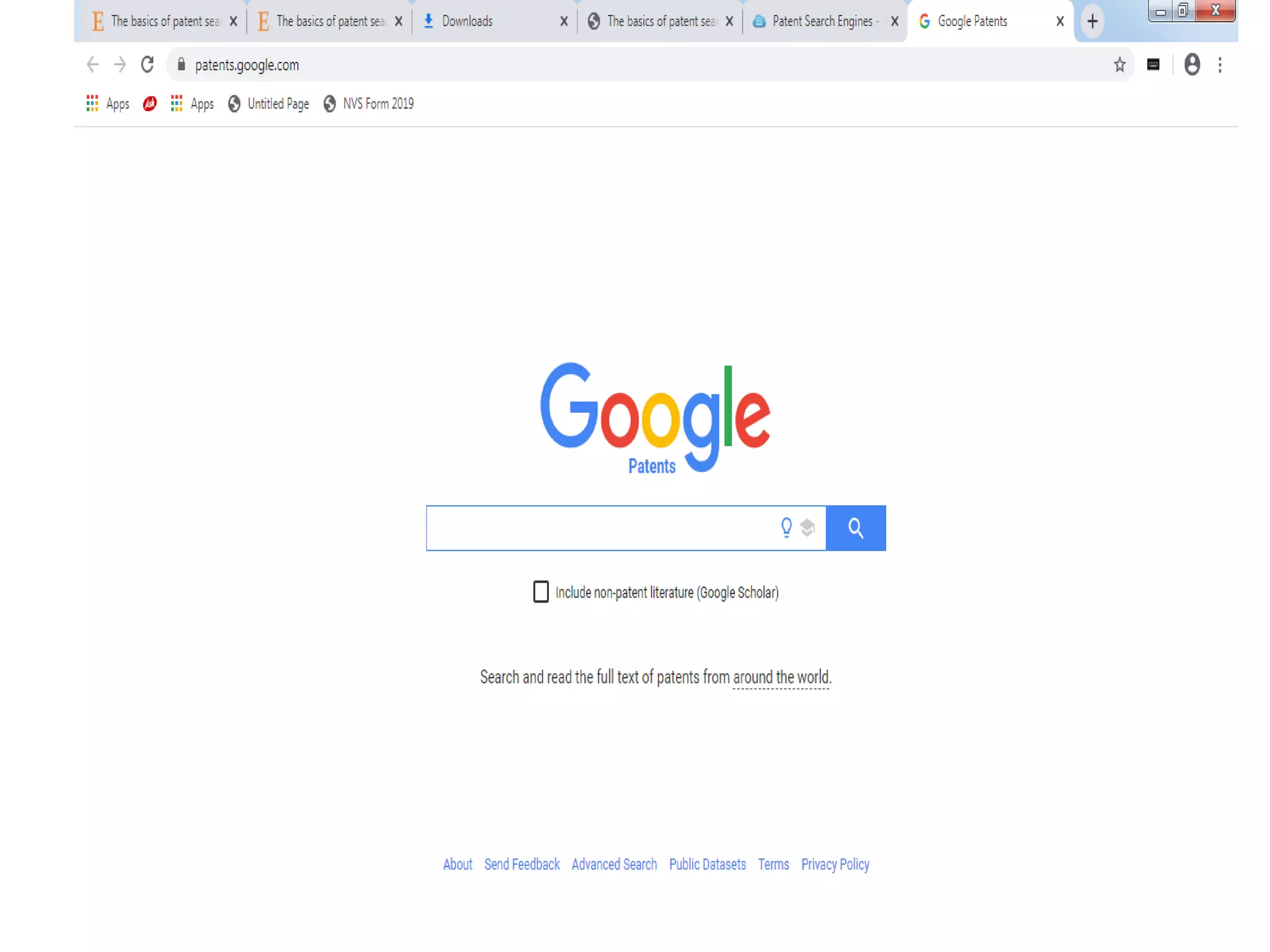 Presentation on patent search | PPTX