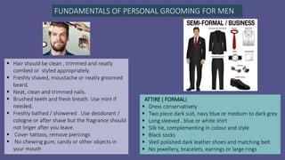 Presentation on Personality, hygiene and grooming.pptx