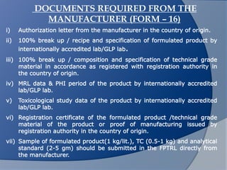 Presentation on pesticides registration & regulation in pakistan | PDF