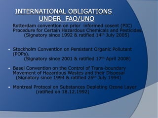 Presentation on pesticides registration & regulation in pakistan | PDF