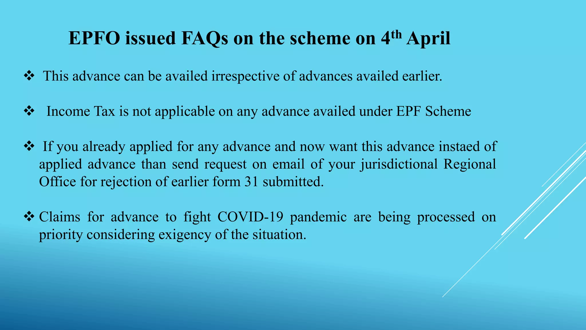 Presentation on PF Non refundable advance | PPT