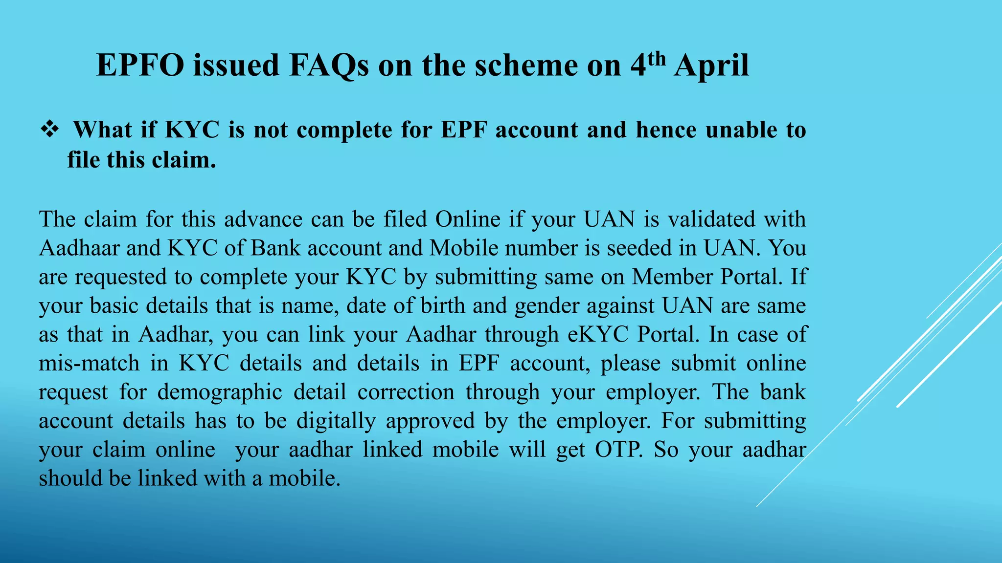 Presentation on PF Non refundable advance | PPT