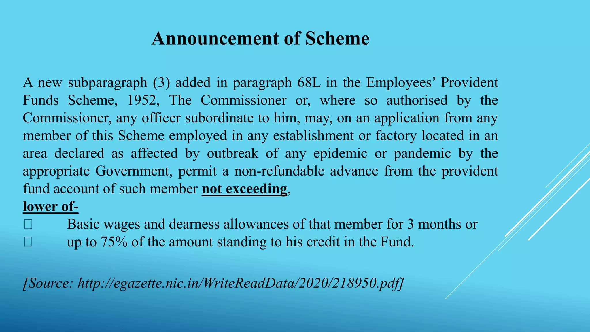 Presentation on PF Non refundable advance | PPT
