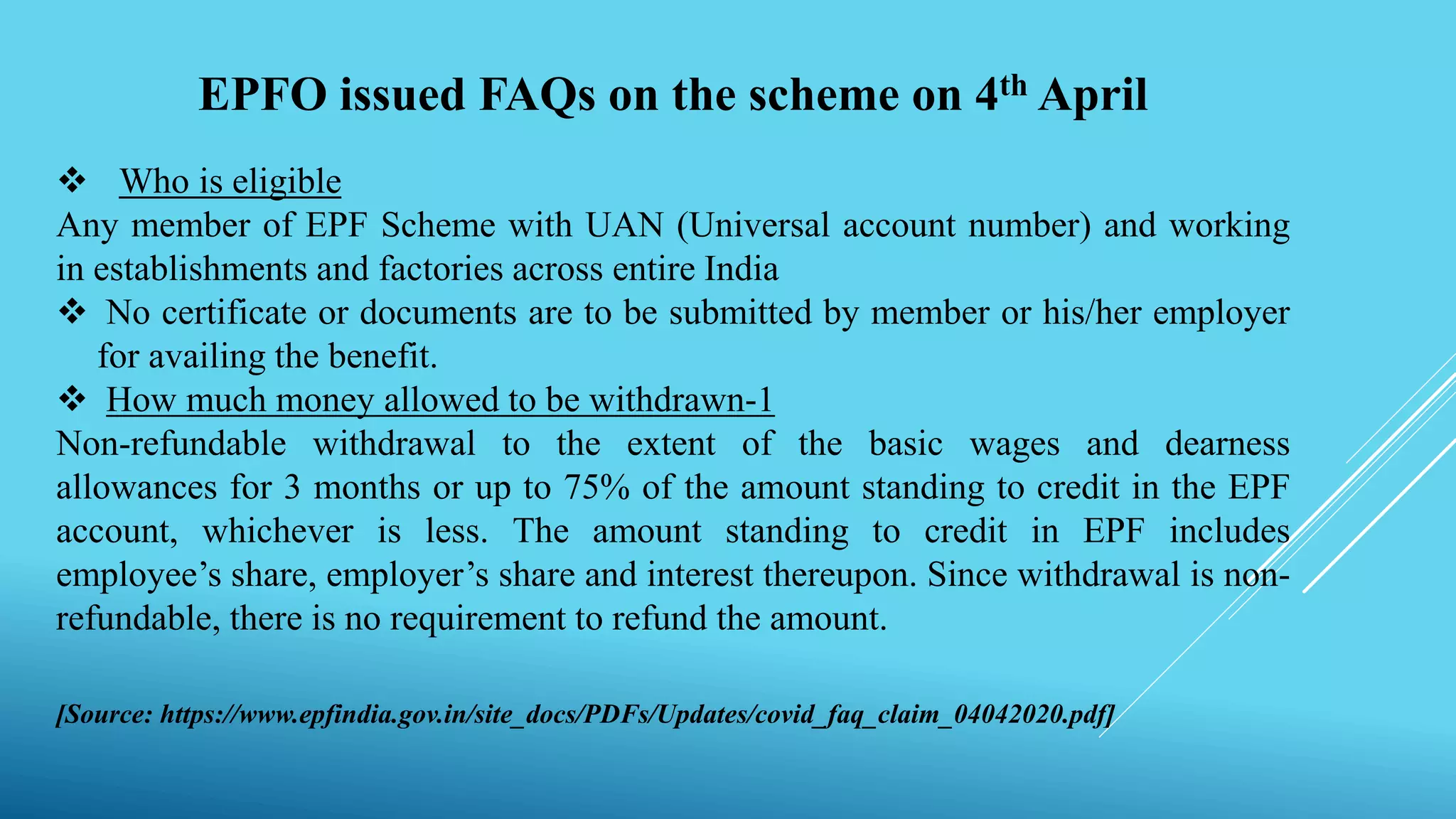 Presentation on PF Non refundable advance | PPT