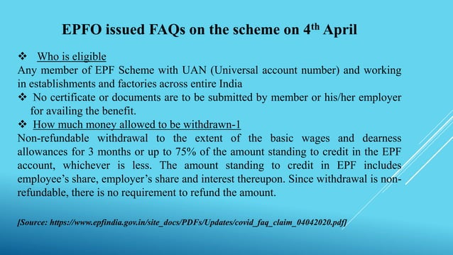 Presentation on PF Non refundable advance | PPT