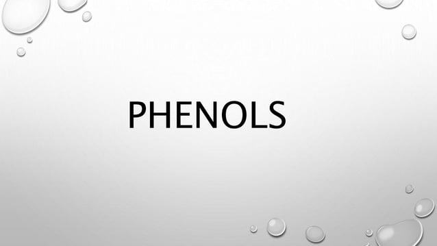 Presentation on phenol.pptx | Chemistry | Science