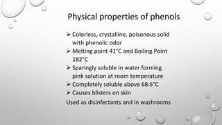 Presentation on phenol.pptx | Chemistry | Science