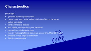 Presentation on php and Javascript | PPT