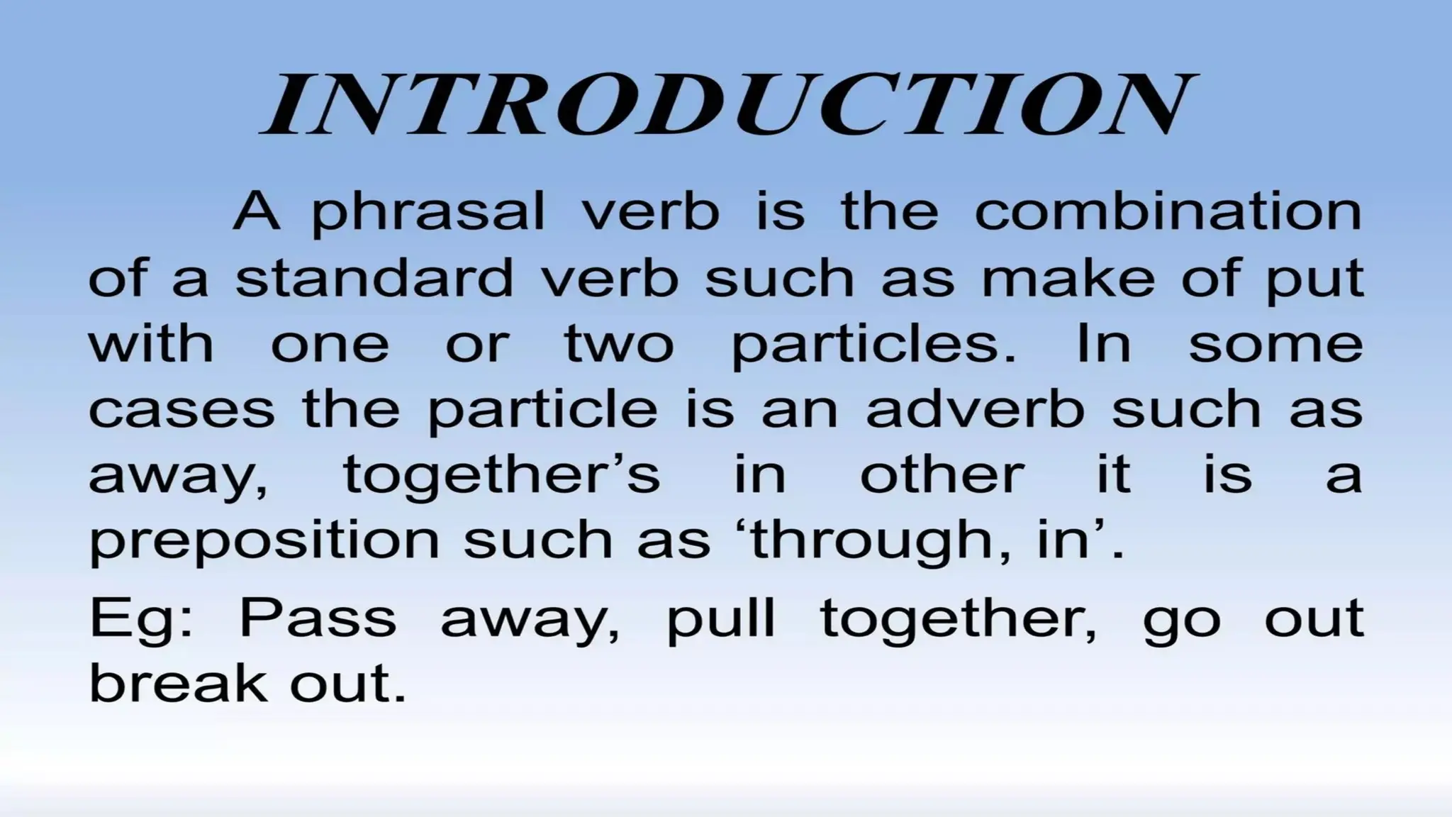 Presentation on Phrasal verbs for english | PPTX