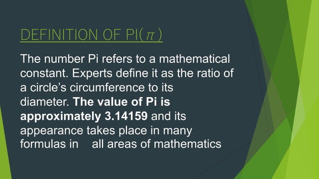 presentation on pi.pptx | Physics | Science