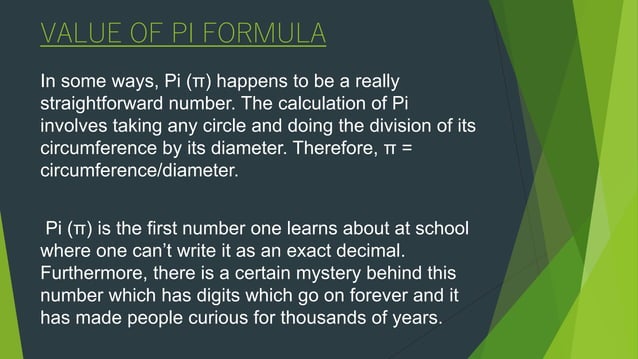 presentation on pi.pptx | Physics | Science