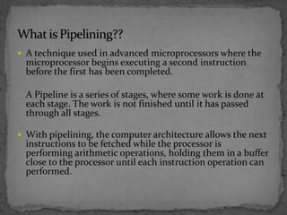 pipelining | PPTX