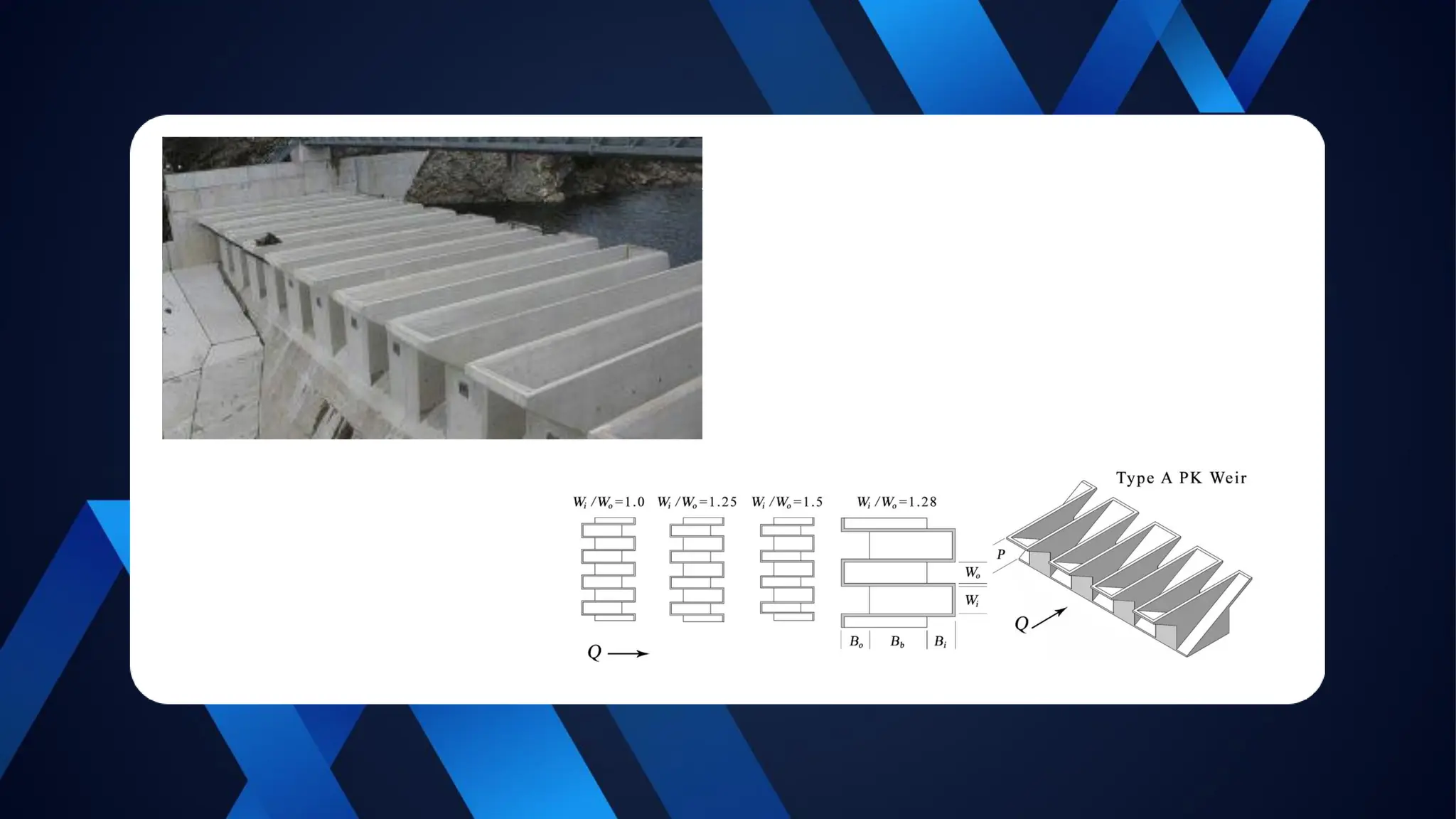 presentation on piano key weir to analysis the fliw of water | PDF