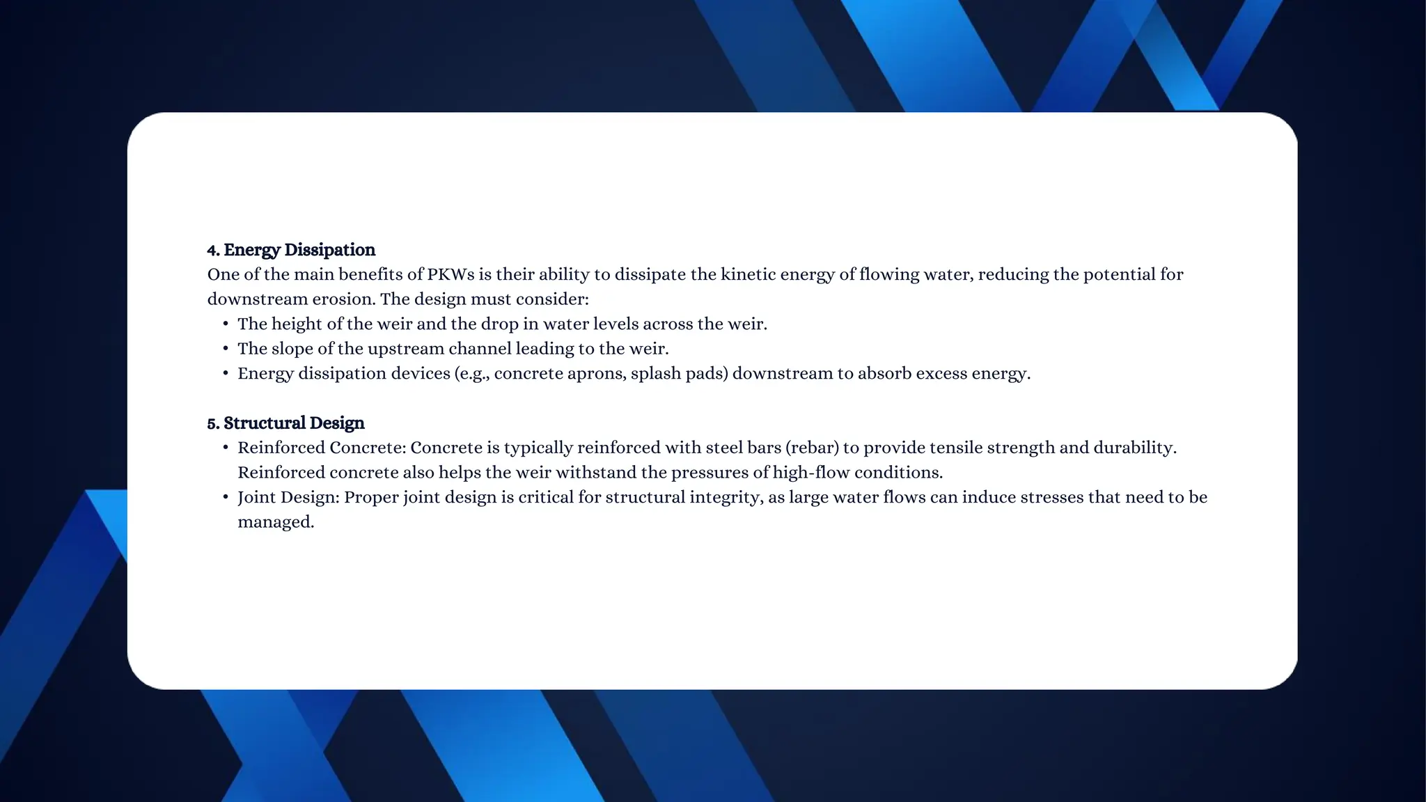 presentation on piano key weir to analysis the fliw of water | PDF