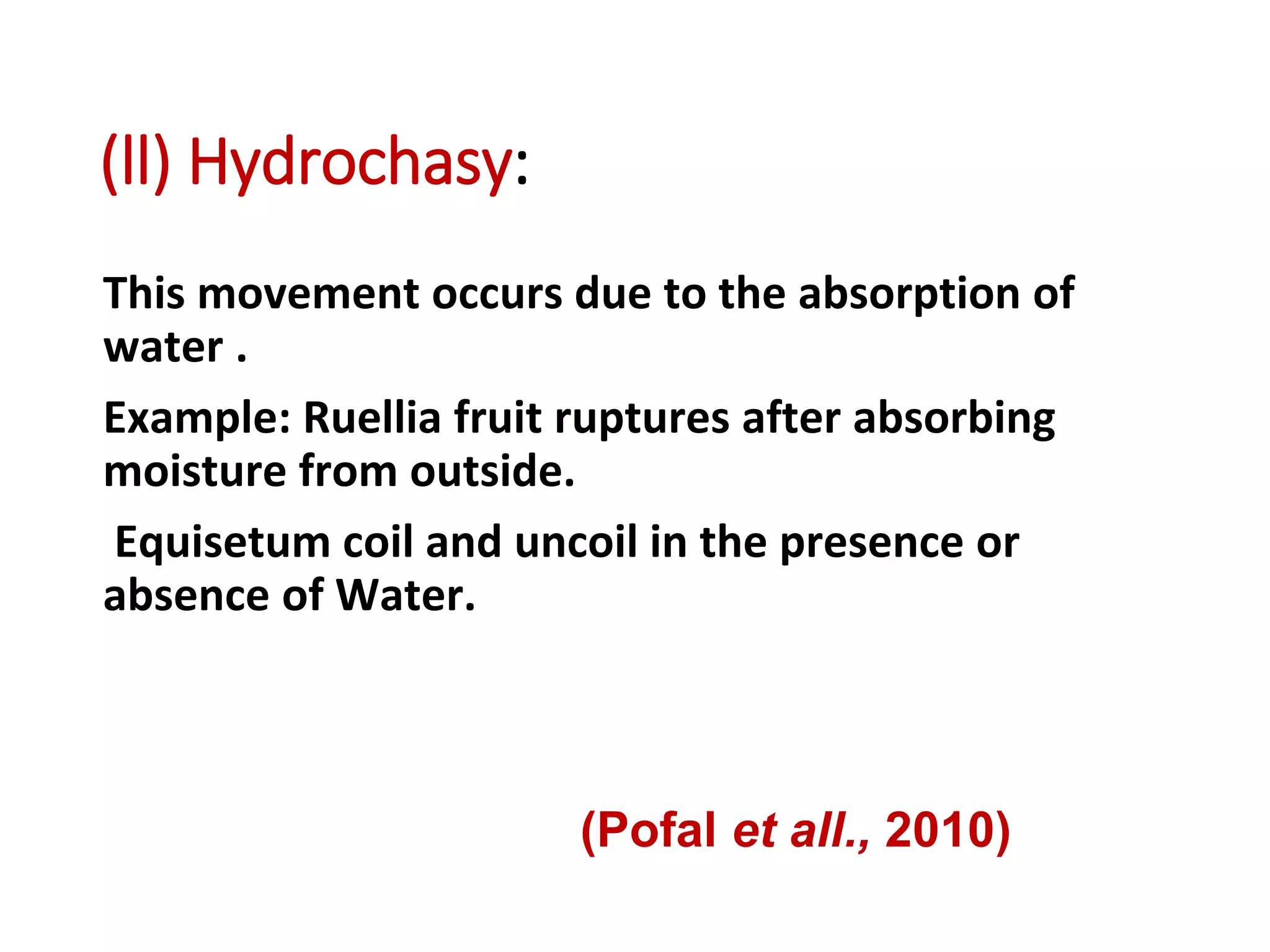 Presentation on plant movement | PPT