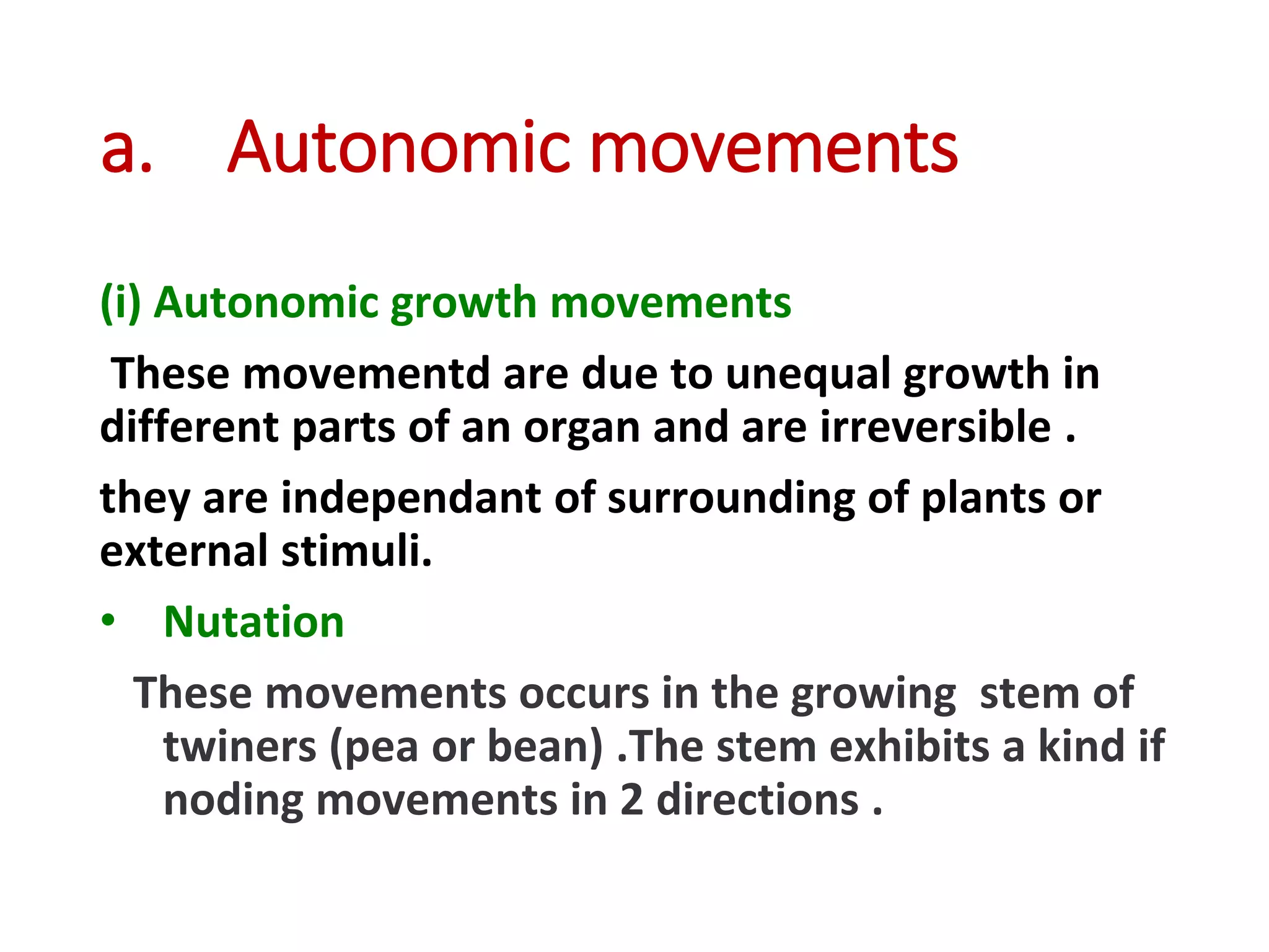 Presentation on plant movement | PPT