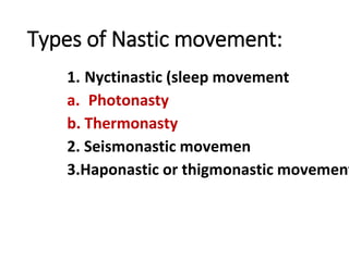 Presentation on plant movement | PPT