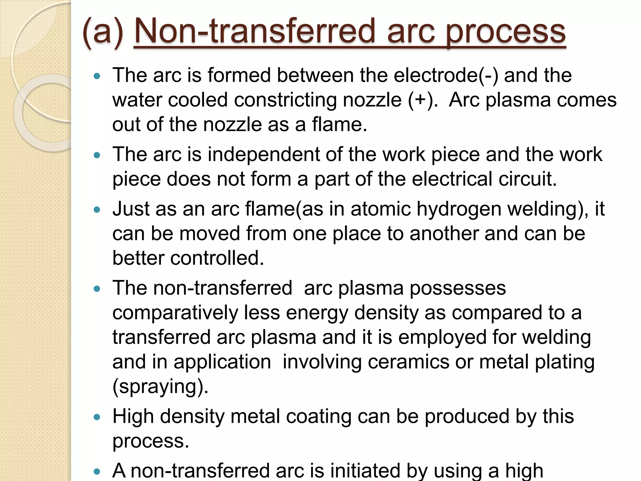 Presentation on plasma arc welding | PPTX