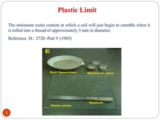 Presentation on plastic limit | PPTX